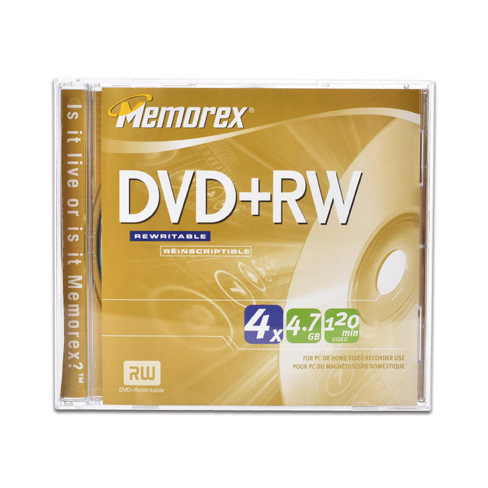 Memorex® 3 DVD+R & 3 DVD+RW 4.7GB 240 Minutes, 4x Individual Sealed ...