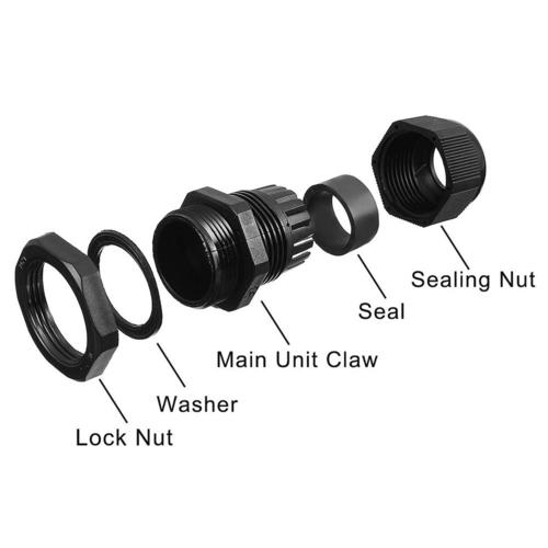 Cable Gland M20x1.5 Thread - Cable OD 10~14mm - IP68 - Black