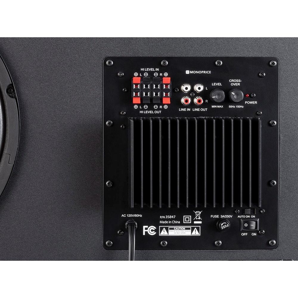 12" 150 Watt Powered Slim Subwoofer - Monoprice®