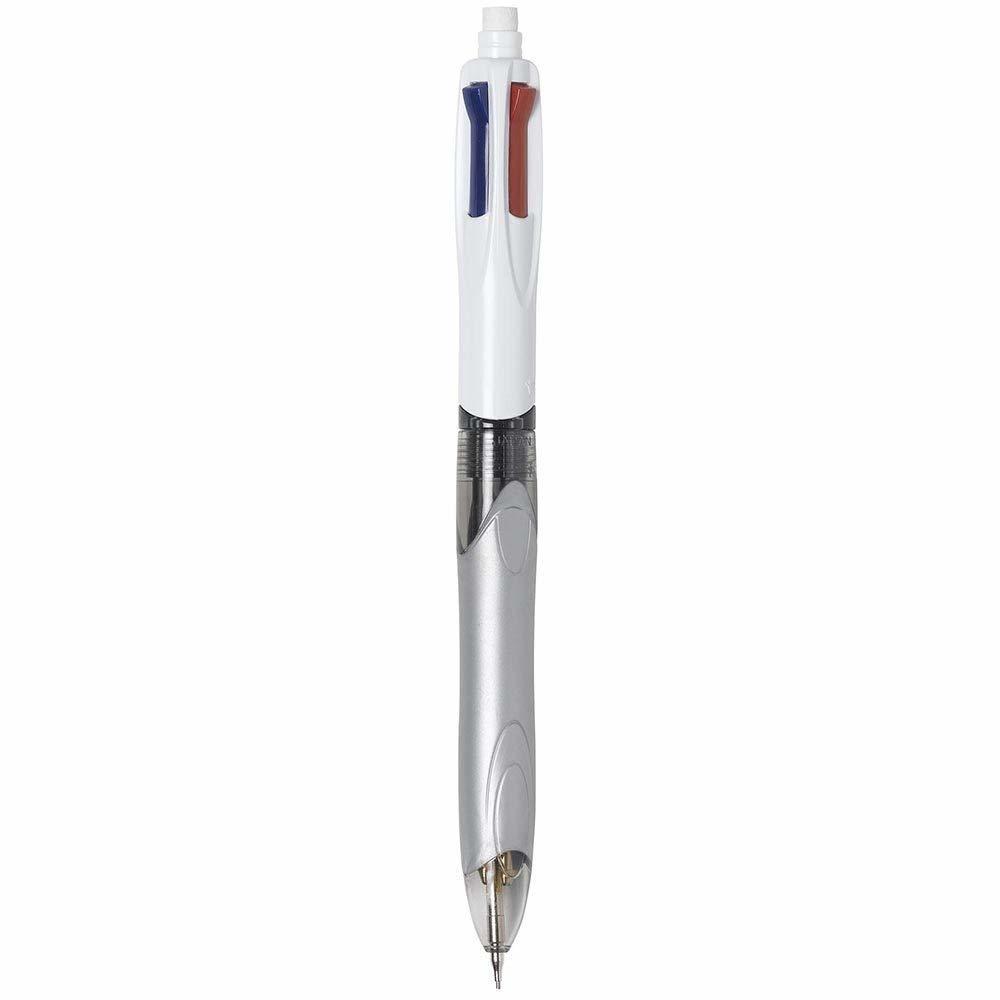 BiC® 4-Color™ 3+1 Retractable Ballpoint Pen and Pencil, 0.7mm Lead