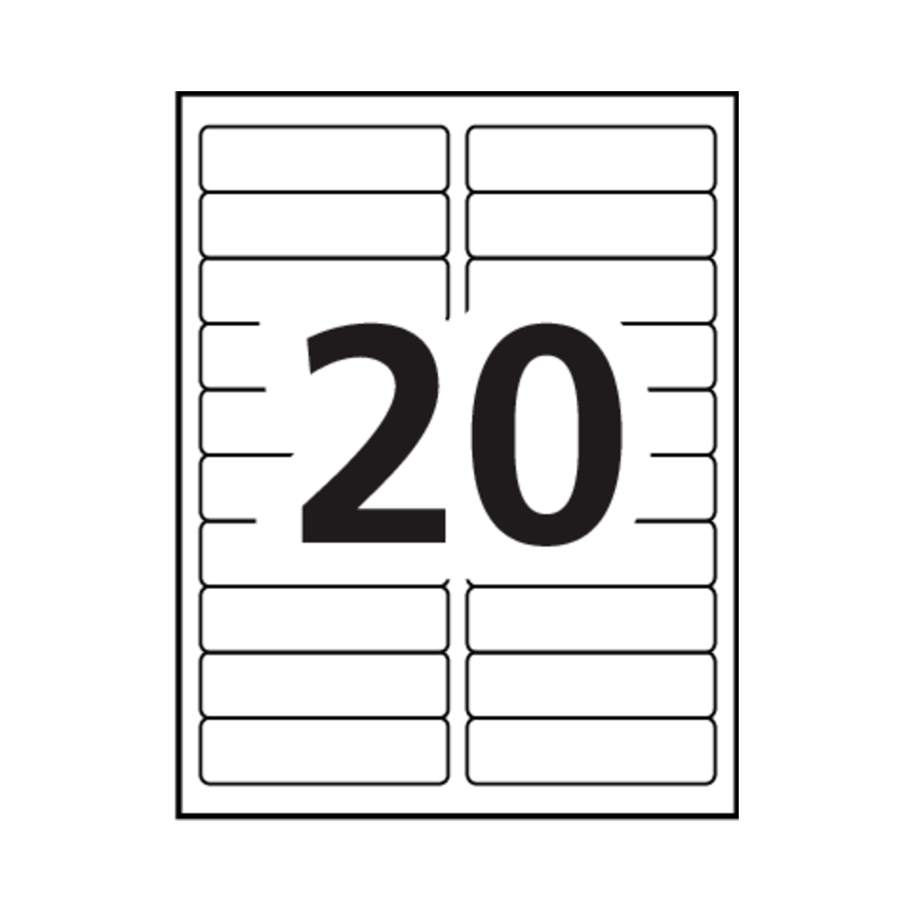 Avery® Easy Peel® Clear Address Labels - 1 x 4", 200 Labels/Pack