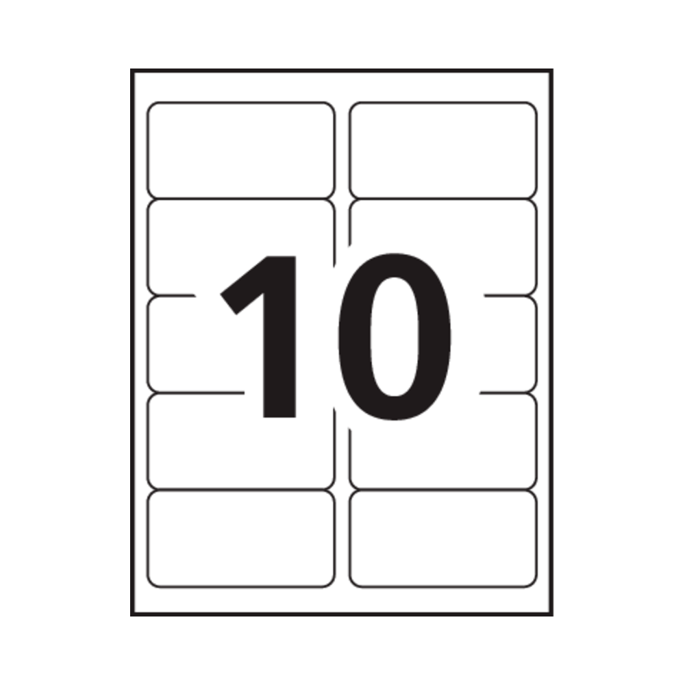 Avery® Easy Peel® Clear Address Labels 2" x 4", 100/Pack