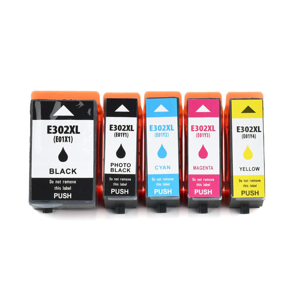 Epson T302XL Compatible Ink Cartridge Combo BK/PB/C/M/Y High Yield