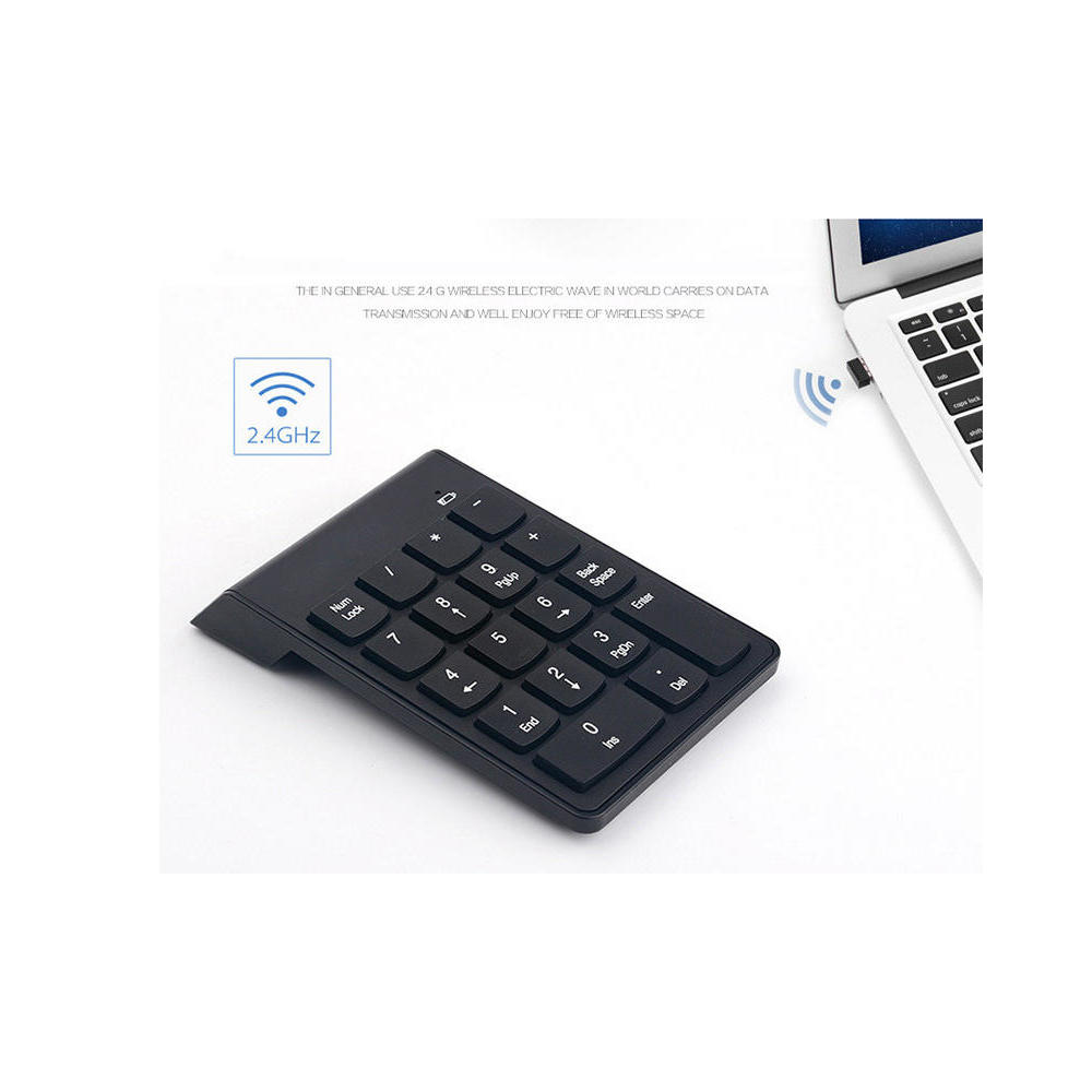 G1 2.4G Wireless USB Ultra Slim Ergonomic 18 Keys Number Pad
