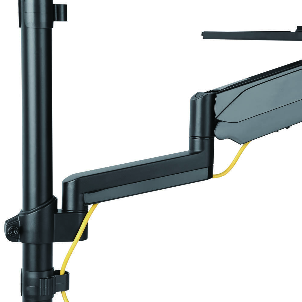Sit-Stand Wall Mount Workstation - Black