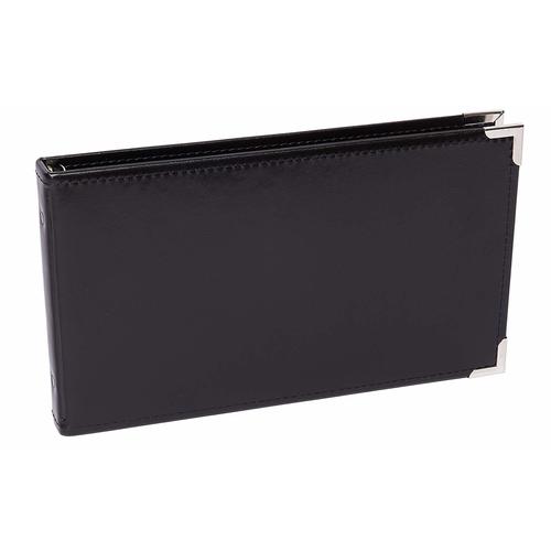 DavisGroup Cheque Binder, 2-Up Style, 12" x 3/4" x 7", Black