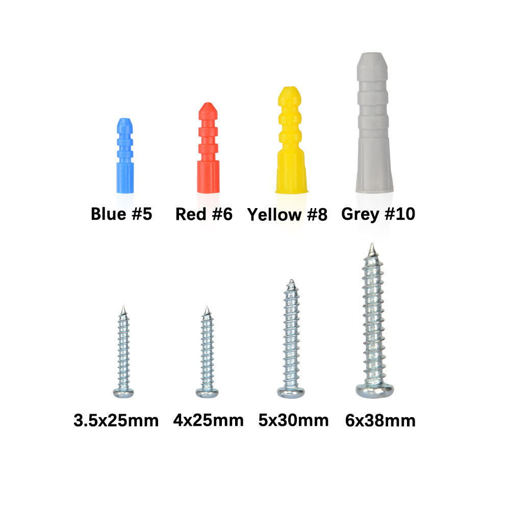 Self Drilling Drywall Anchors Screws Assortment Set Kit Assorted Sizes ...