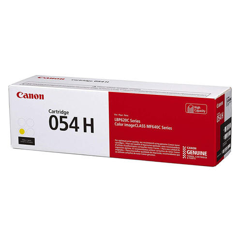 Canon 054H XL CRG 054Y H 3025C001 Original Yellow Toner Cartridge High Yield