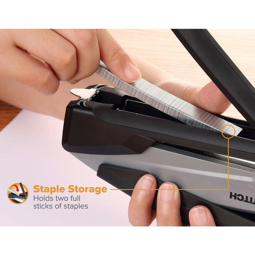 Bostitch® EcoStapler™ Spring-Powered Desktop Stapler, Gray/Black