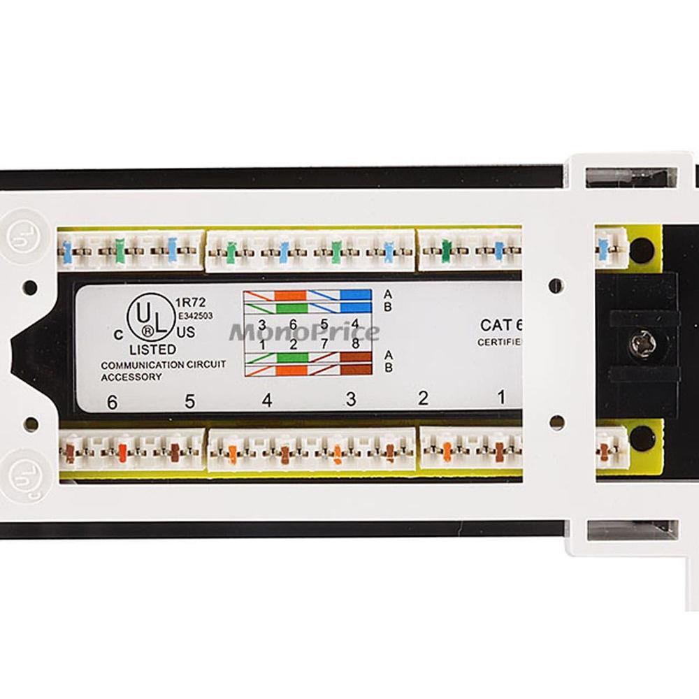 Cat6 Mini Patch Panel 110 Type 12 Port (568A/B Compatible)