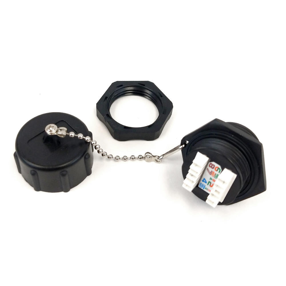 Cat5e RJ45 Female to 110 Punch Down Shielded Bulkhead Coupler ...