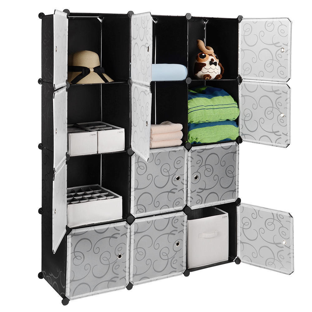 Plastique Portable Garde-robe Placard Organisateur Armoire de Rangement ...