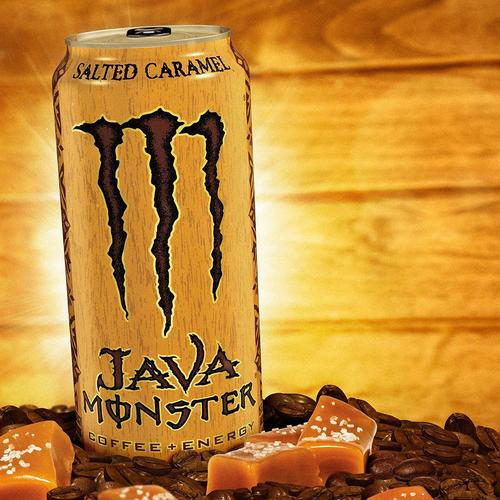 Monster Java Energy Drink Salted Caramel, 444ml, 12/Pack