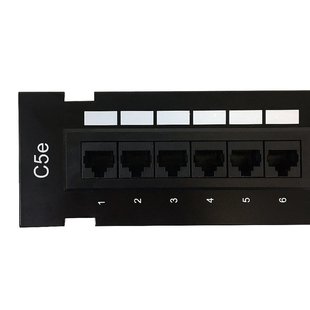 12 Port CAT5e Patch Panel, Self Mount Patch Panel 110 Punch Down