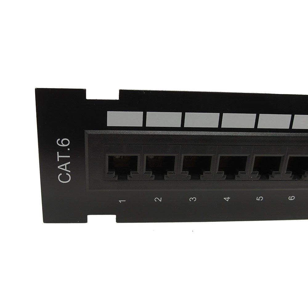 12 Port CAT6 Patch Panel, Self Mount Patch Panel 110 Punch Down