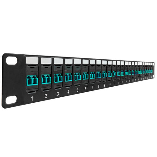 24 Port LC/LC Multimode 50u OM3/4 Duplex Patch Panel - 19" Rackmount 1U