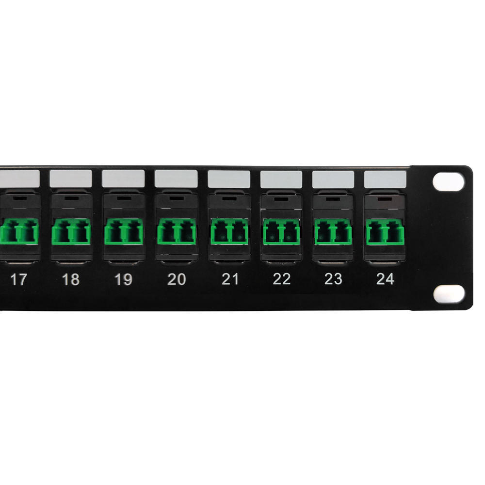 24 Port LC/LC APC Singlemode 9u Duplex Patch Panel - 19" Rackmount 1U