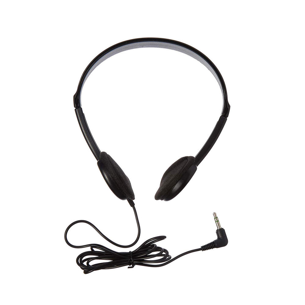 Maxell 190319 HP-100 Lightweight Stereo Headphones, Black