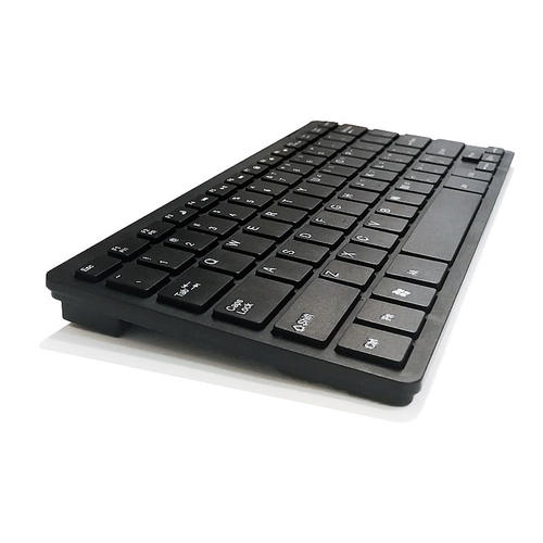 Ultra-Thin Wired Mini Keyboard - 78-Key Chocolate Design, Compact