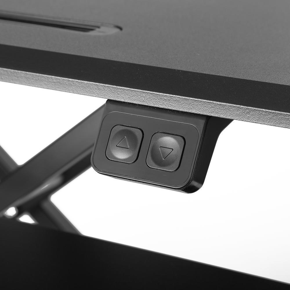 PrimeCables Electric Sit-Stand Desk Converter - Black