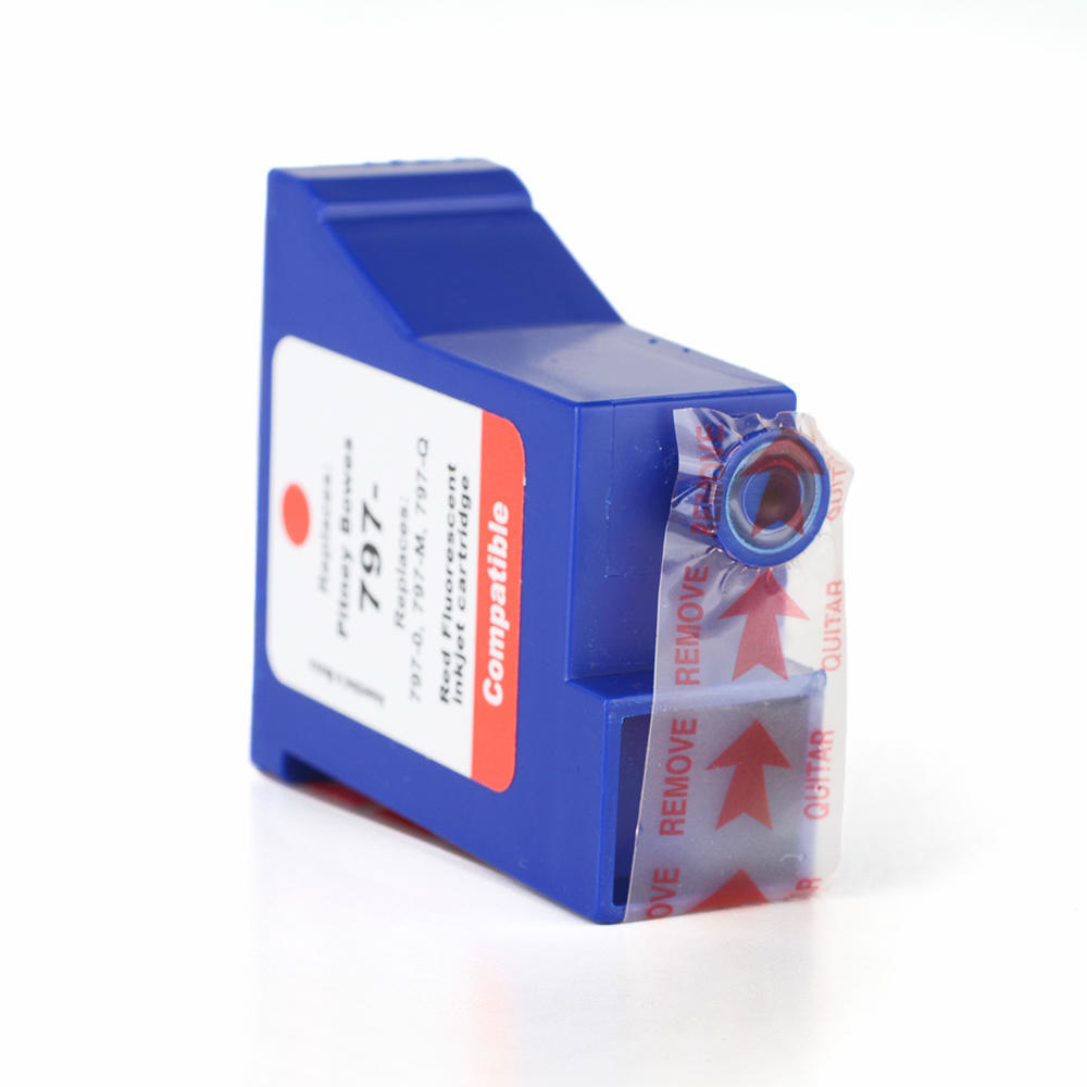 Pitney Bowes 797-0 797-M 797-Q Compatible Red Fluorescent Ink Cartridge