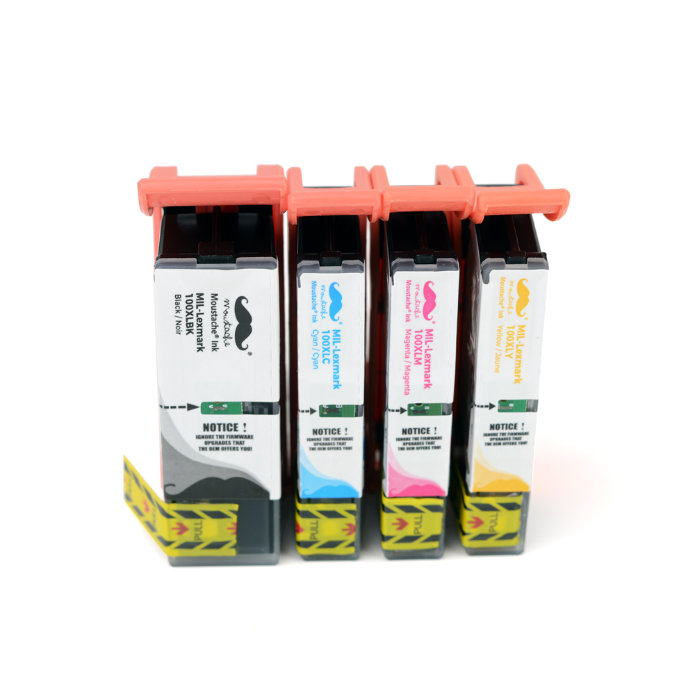 Lexmark 100XL Compatible Ink Cartridge Combo High Yield BK/C/M/Y ...