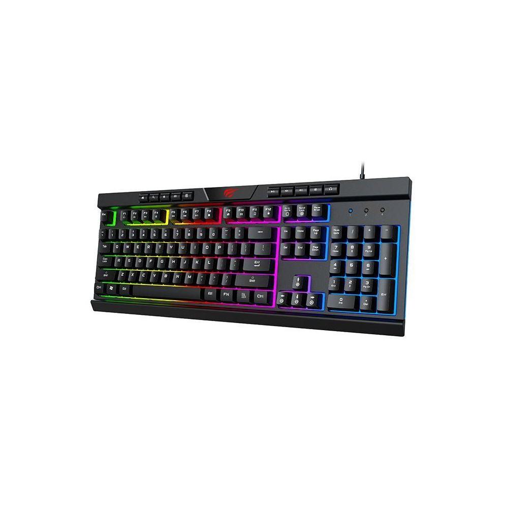 Havit KB500L USB2.0 Multi-Function LED-backlit keyboard_Black