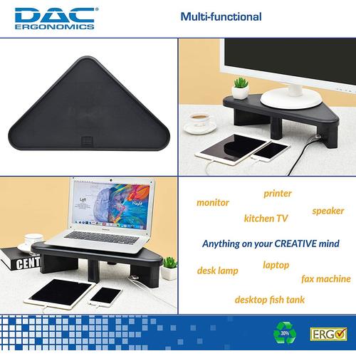 DAC MP-214 Height-Adjustable and convenient Stax® Corner Monitor/Laptop ...