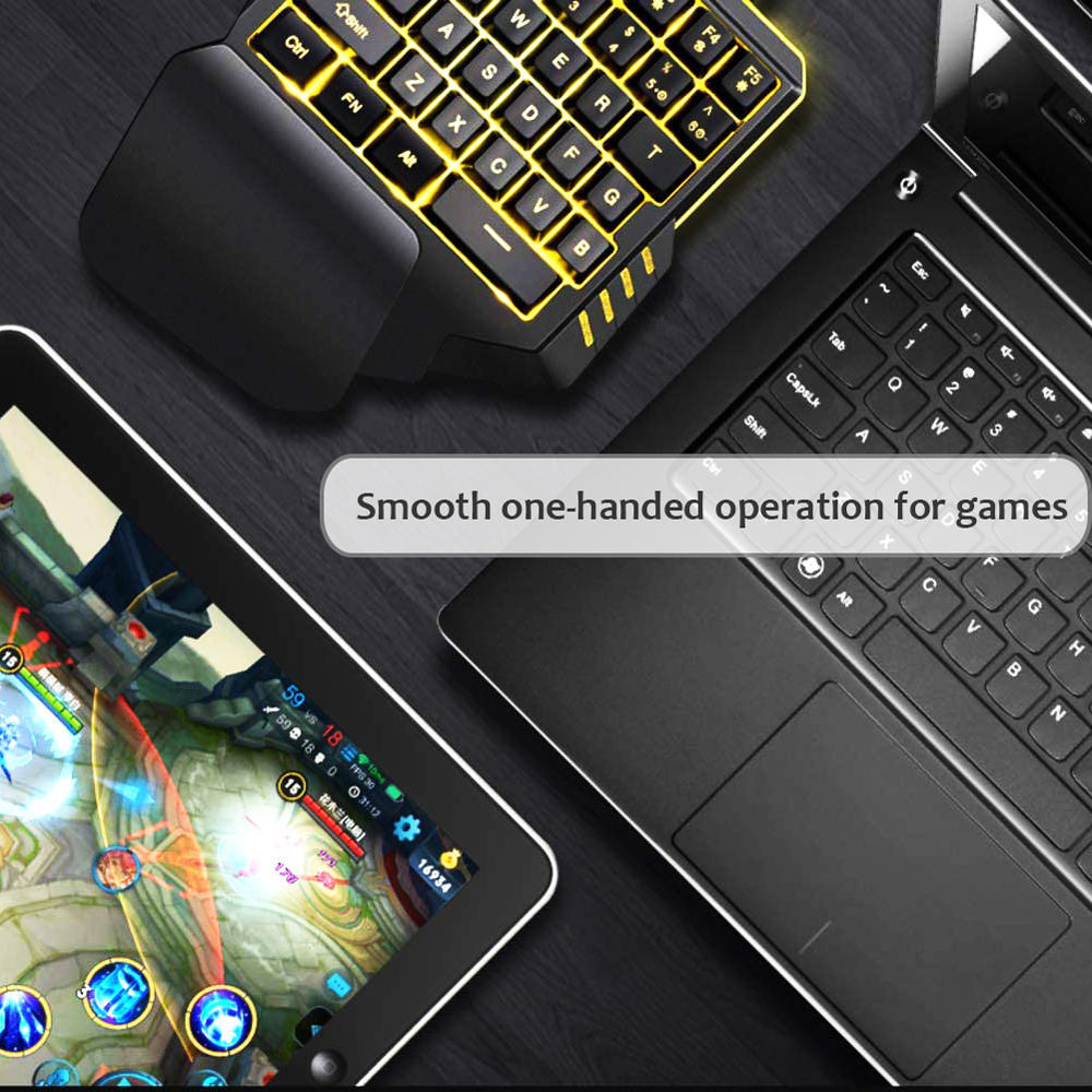 Wired 35 Keys Gaming Keypad with 7 Colors Backlit