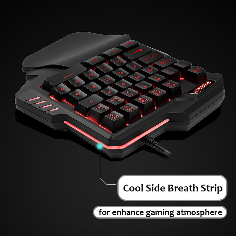 Wired 35 Keys Gaming Keypad with 7 Colors Backlit