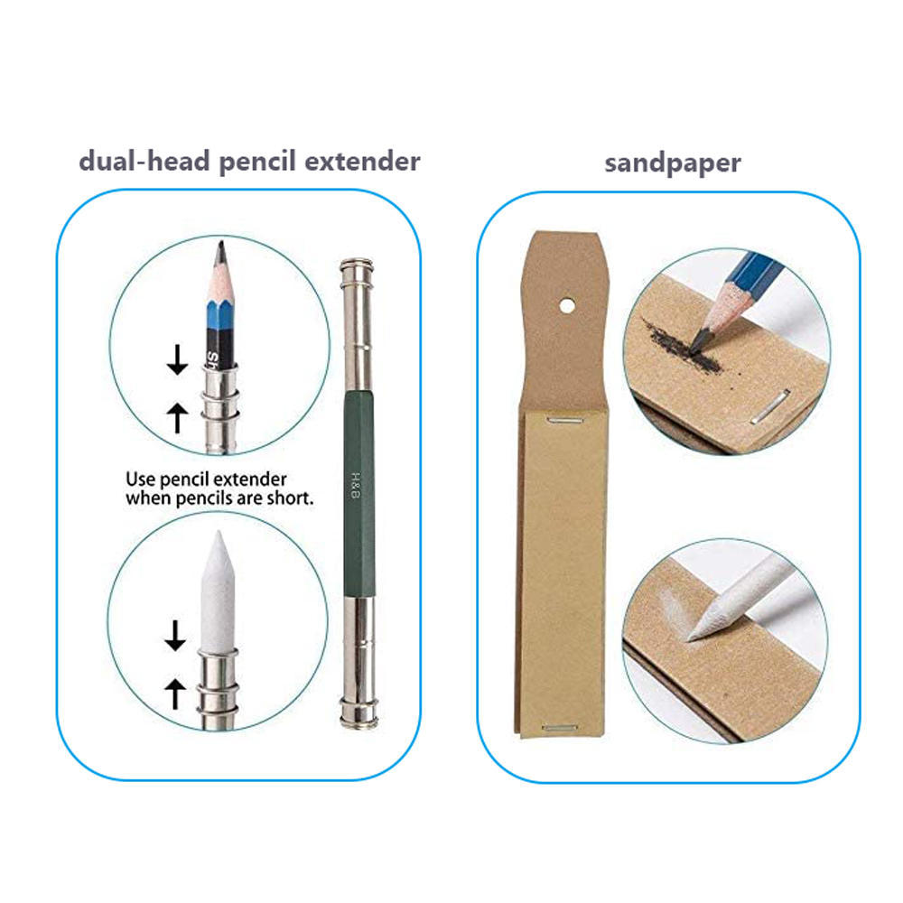 33 Pieces Professional Art Drawing Sketch Kit