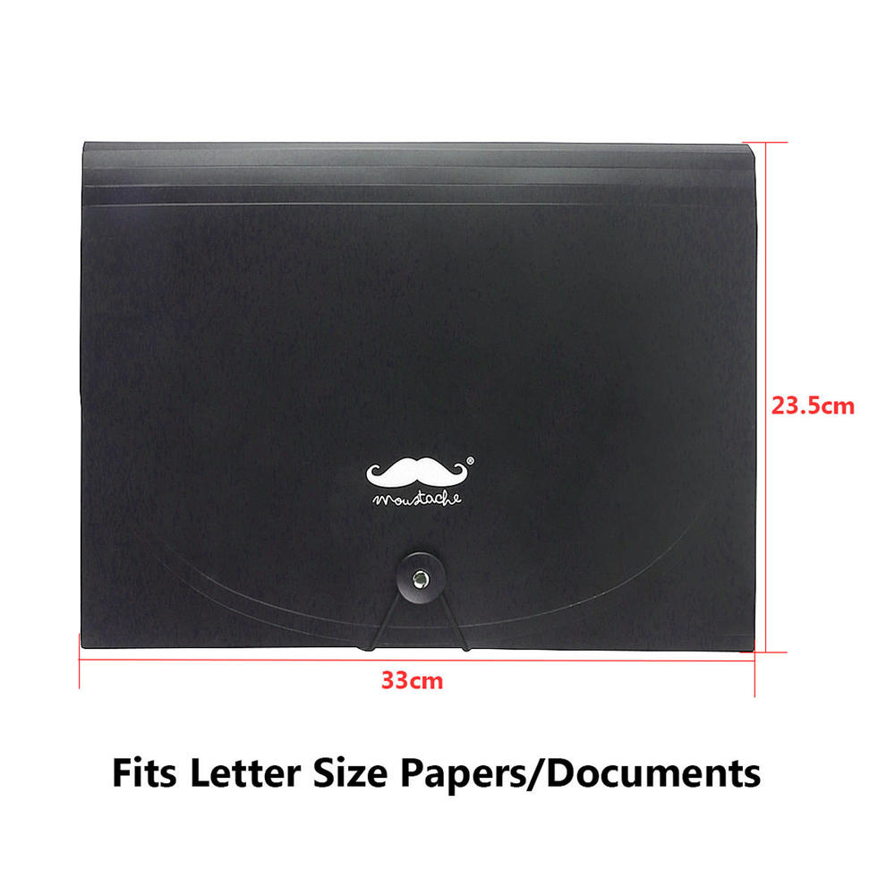 Expanding File Folder with String-Tie Closure, Letter Size, 13 Pockets ...