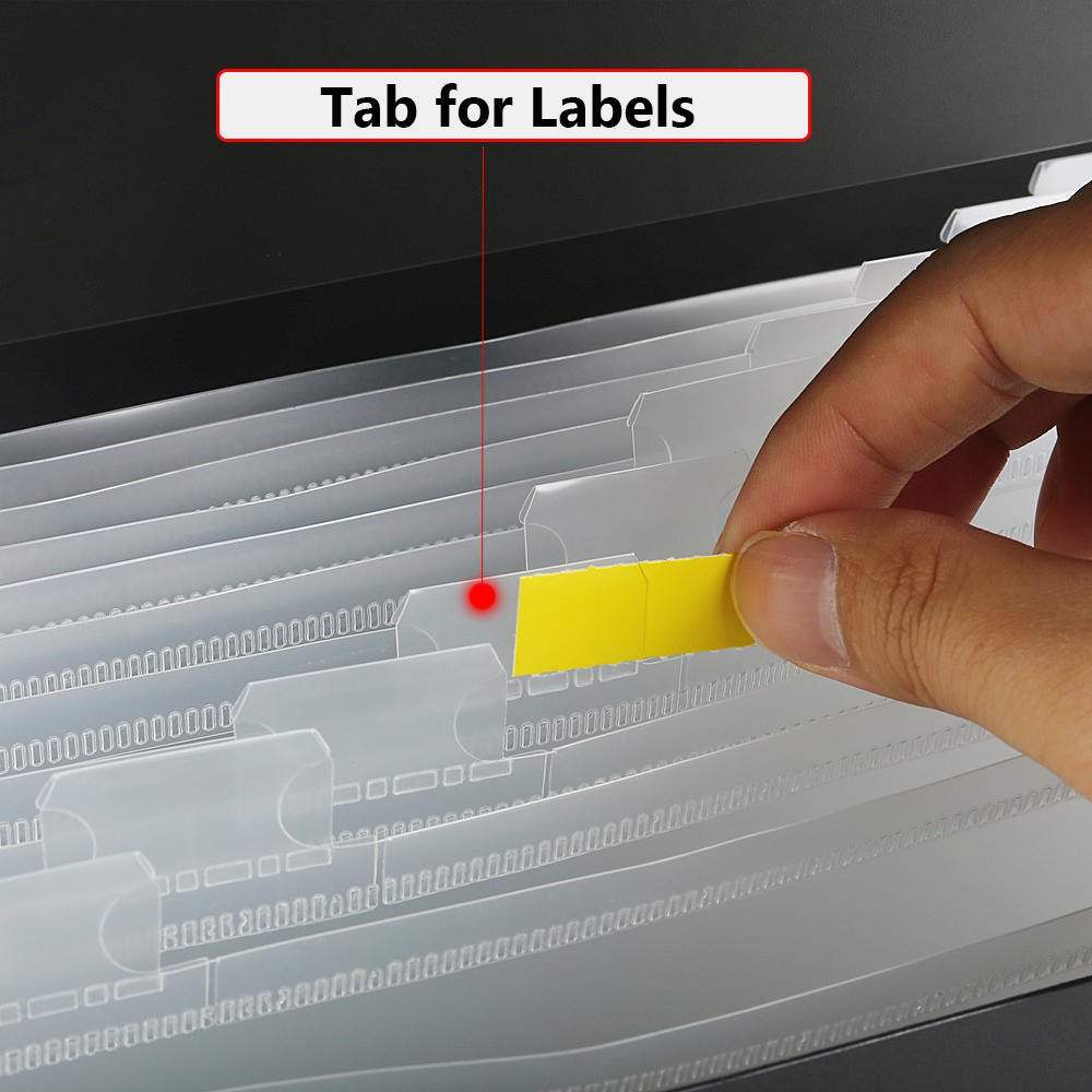 Expanding File Folder with String-Tie Closure, Letter Size, 13 Pockets ...