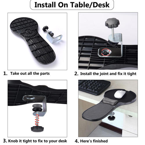 Ergonomic Home Office Computer Arm Rest Chair Armrest Mouse Pad Mat ...