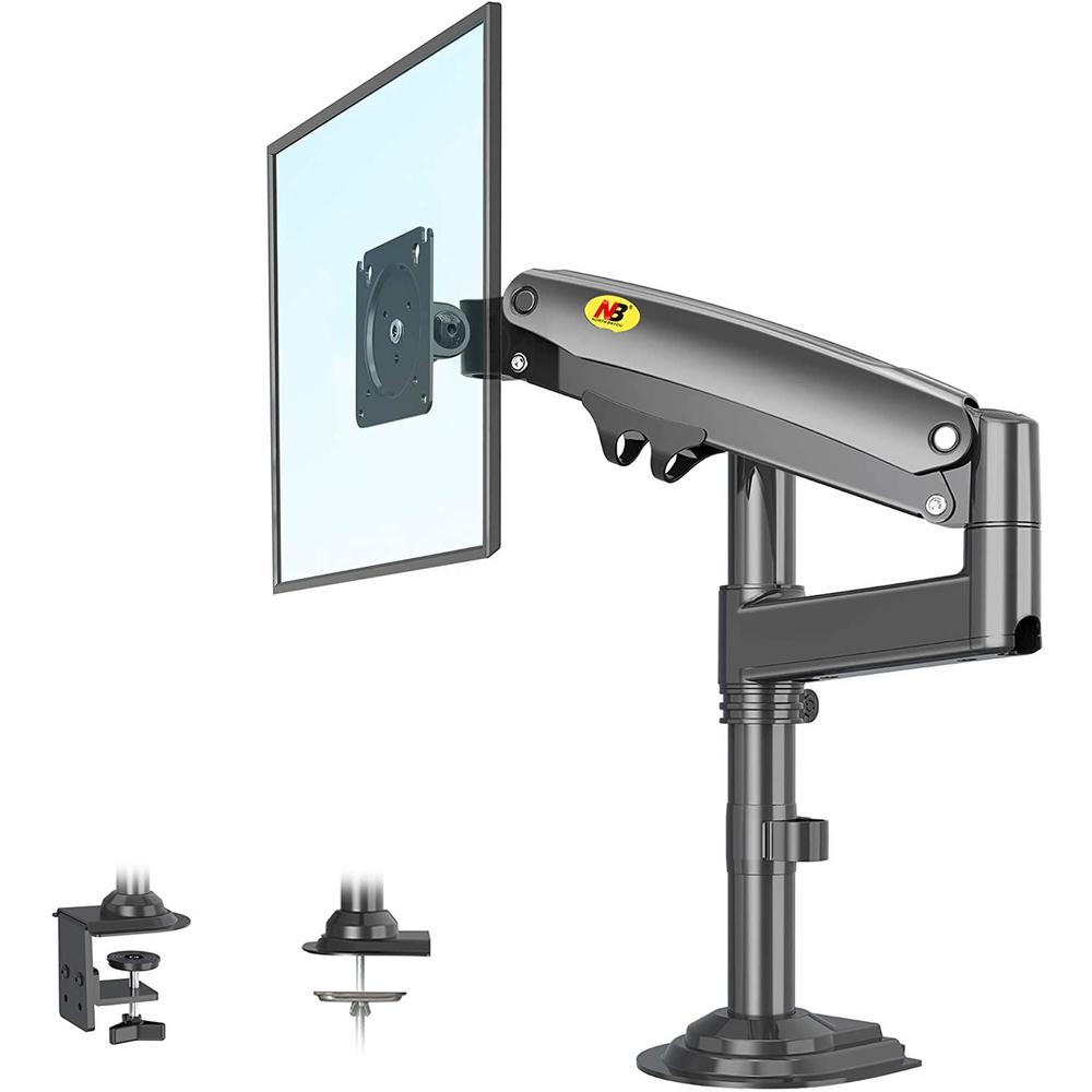 Monitor Desk Mount Long Arm for 17''-30''Monitors from 4.4 to 19.8lbs