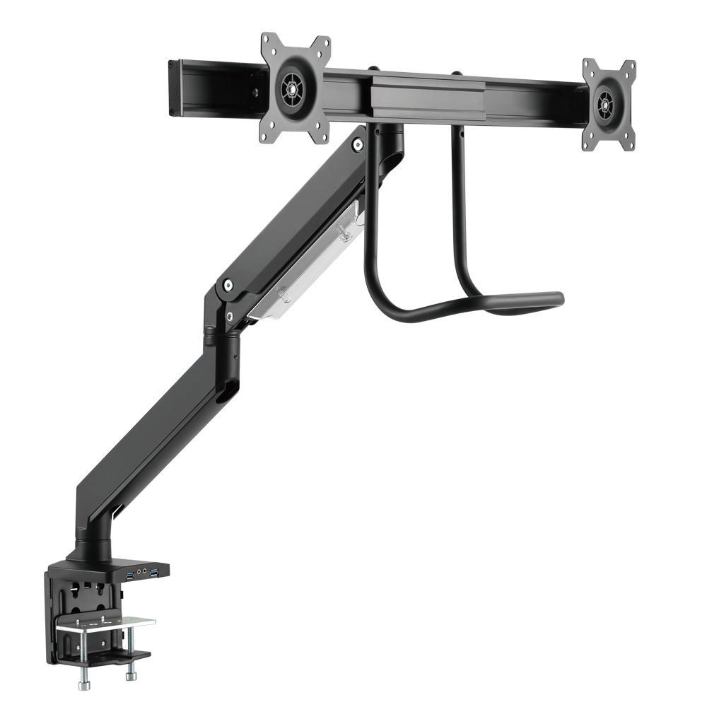 Dual Screen Desktop Display Mount - Full Motion – Fits Monitors 17 to ...