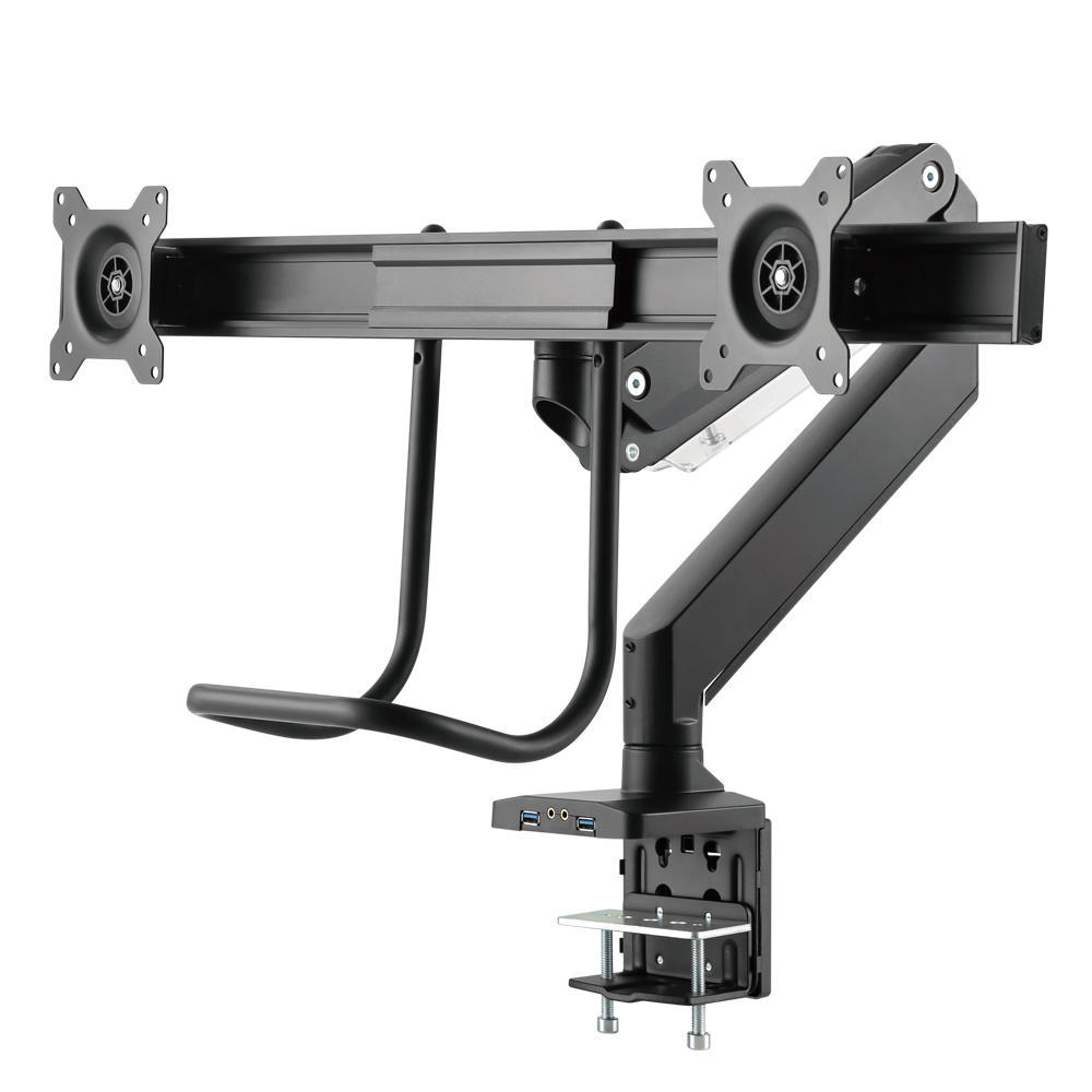 Dual Screen Desktop Display Mount - Full Motion – Fits Monitors 17 to ...