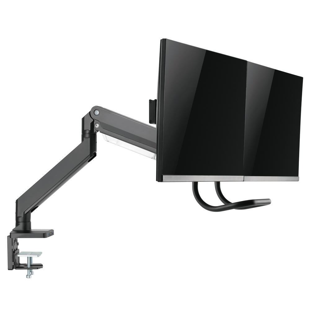 Dual Screen Desktop Display Mount - Full Motion – Fits Monitors 17 to ...