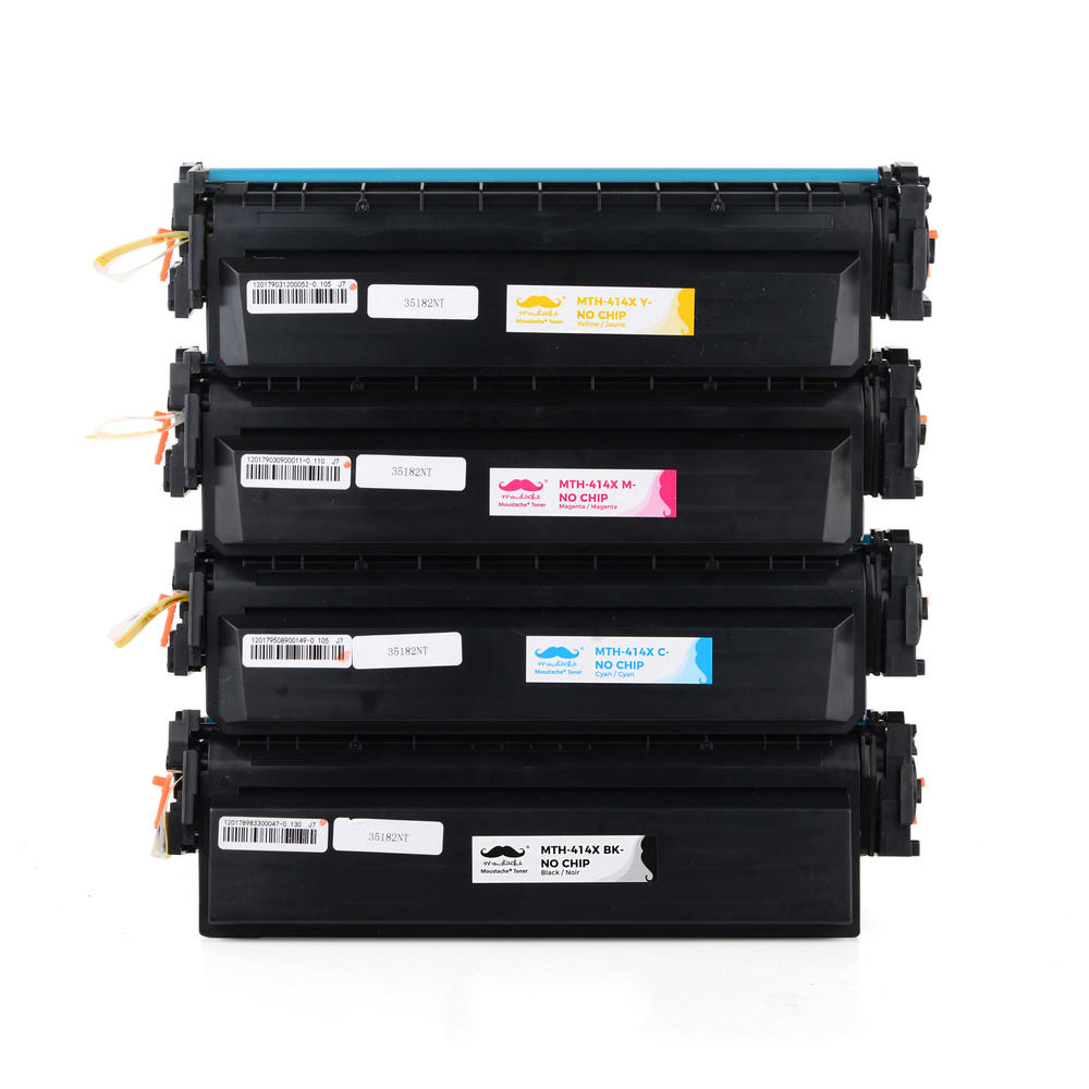 HP 414X Compatible Toner Cartridge Combo High Yield BK/C/M/Y - No Chip ...
