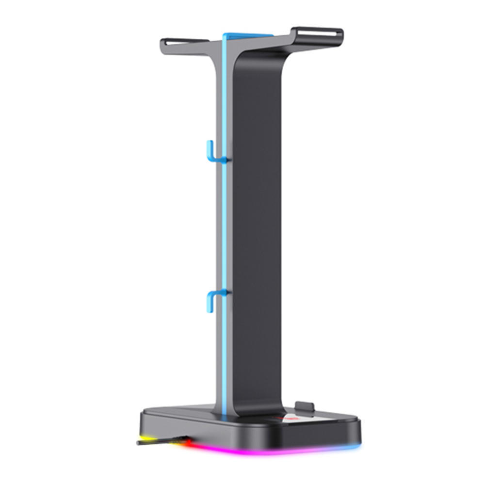 Havit RGB Dual Balance Headphone Stand with 2 USB Ports for PC Gamer ...