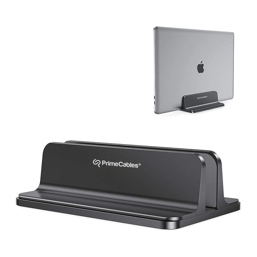 Aluminum Vertical Laptop Stand for Desk - PrimeCables