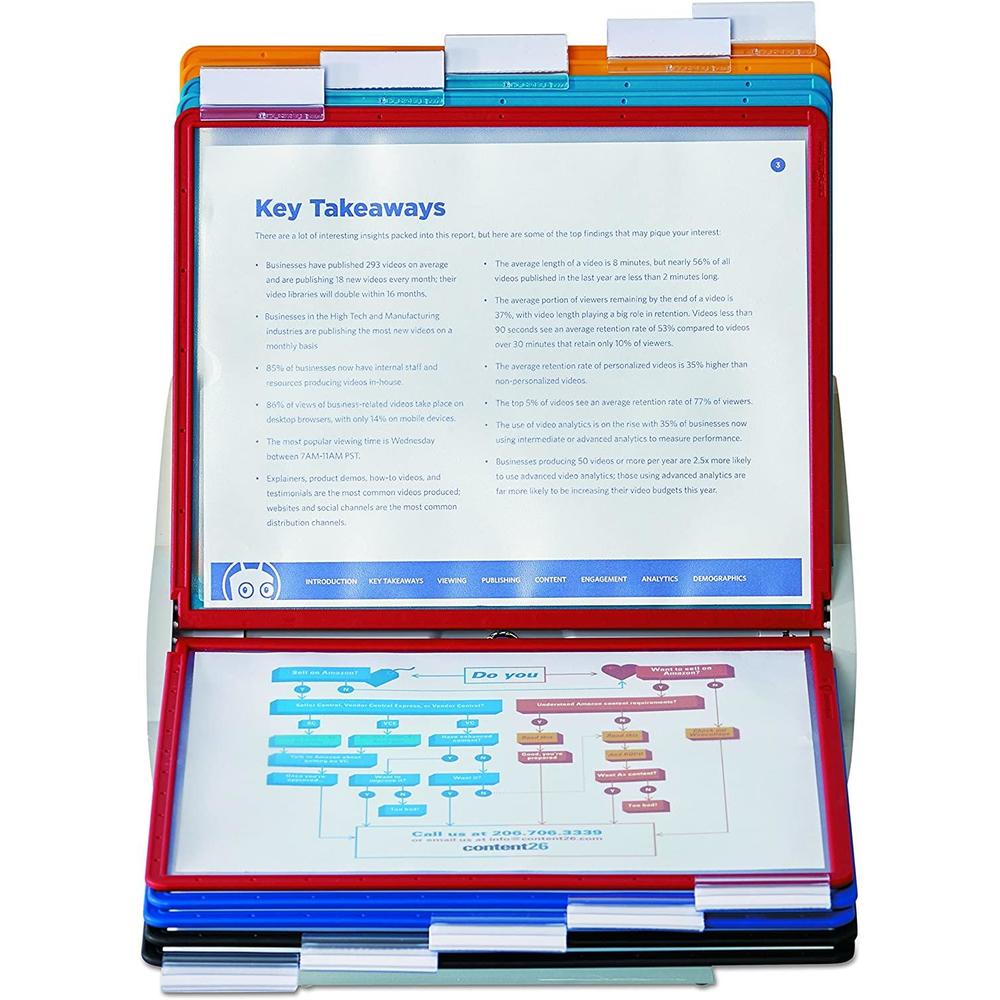 VARIO® Pro Desktop/Wall Reference System,10-Panel Assorted