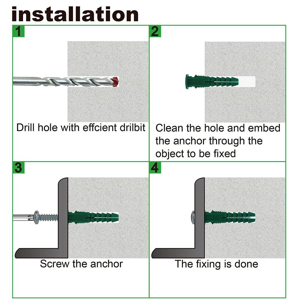 Drywall Self Drilling Anchors 80pcs Self Drilling Drywall Anchors And ...