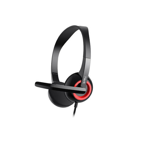 Havit 3.5mm Stereo headset with Mic for Computers_Black+Red