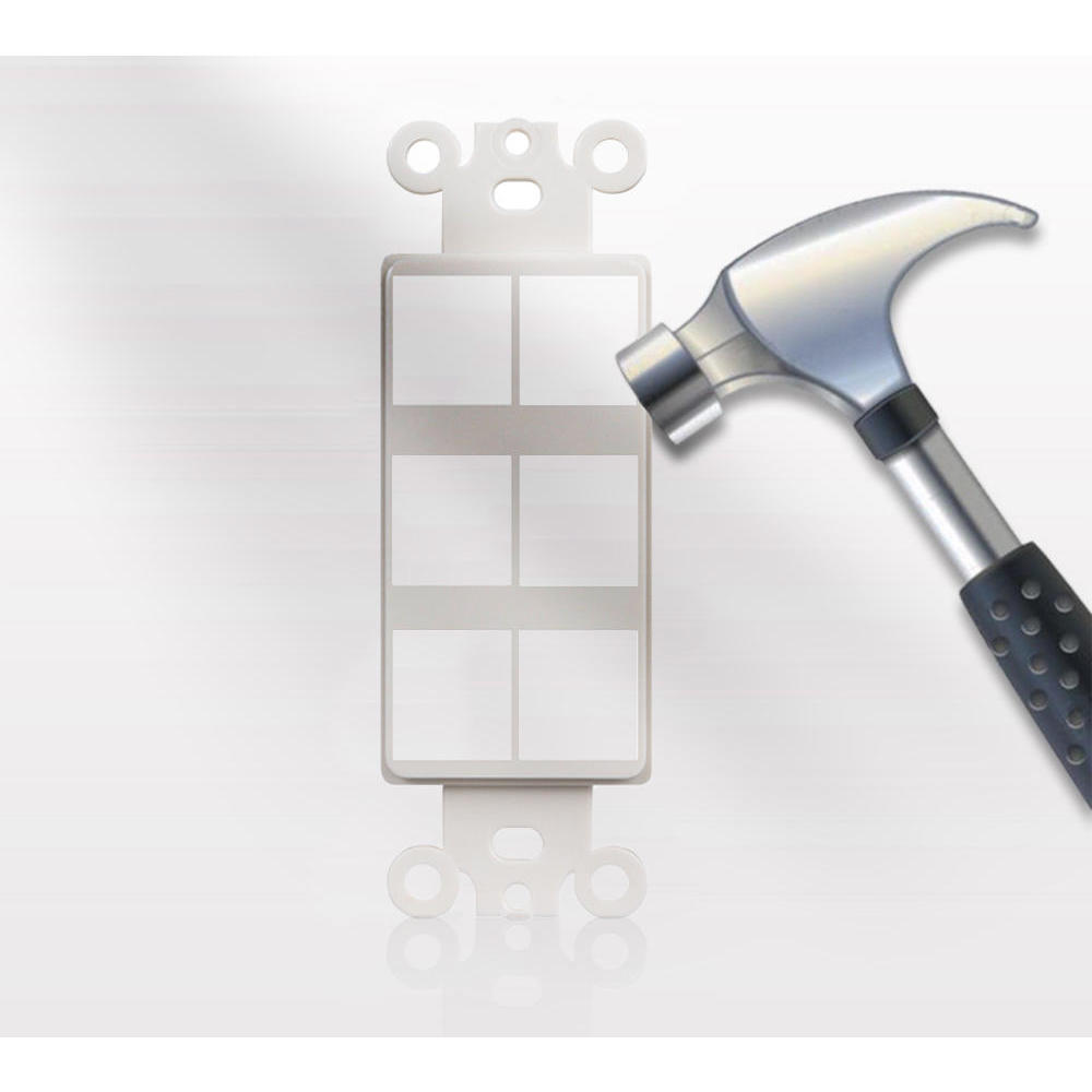 Decorator Wallplate For Keystone Jacks And Modular Inserts 6 Ports ...