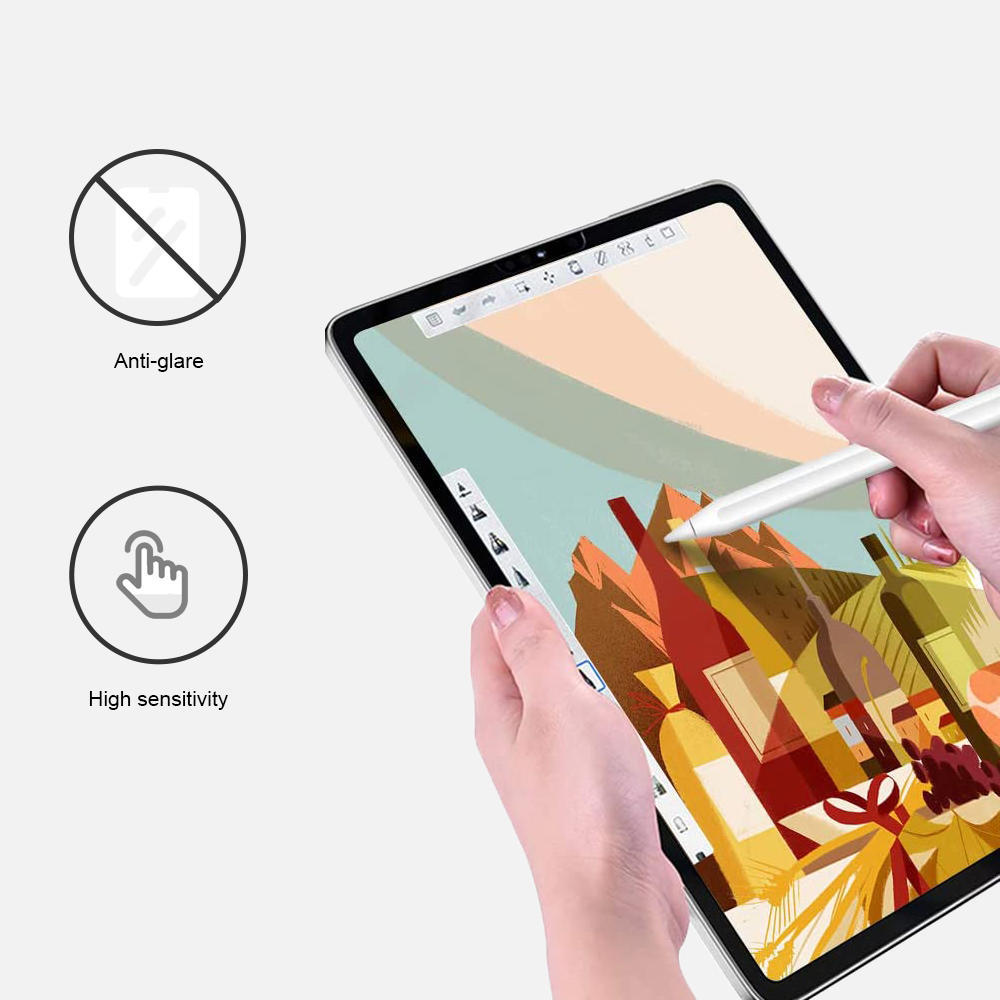 Anti-fingerprint Flat Toughened Paperlike Screen Film for iPad 12.9 inch