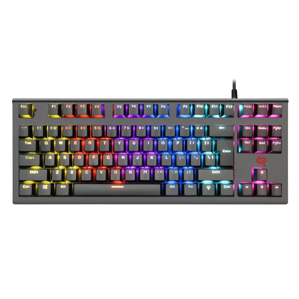 87 Keys LED Backlit Mechanical Gaming Keyboard and Professional Wired ...