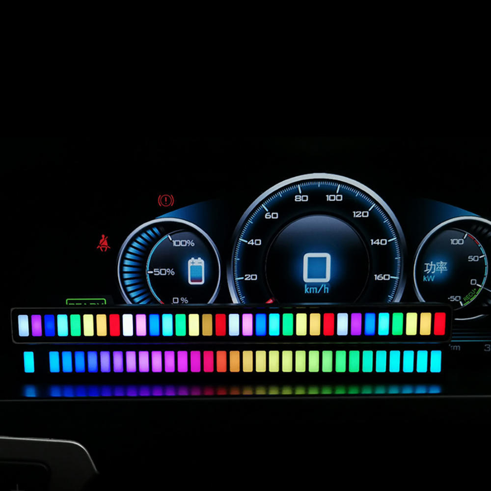 RGB Sound Control Rhythm Lights, 32 LED 18 Colors Audio Spectrum ...