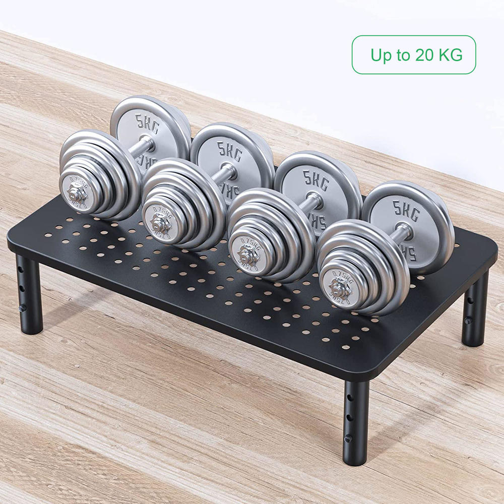 Height Adjustable Metal Monitor Stand - Black - PrimeCables