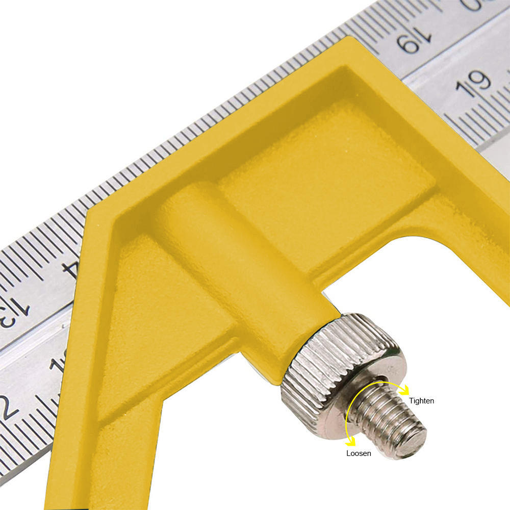 Stainless Steel Adjustable Angle Square Ruler with Bubble Level ...